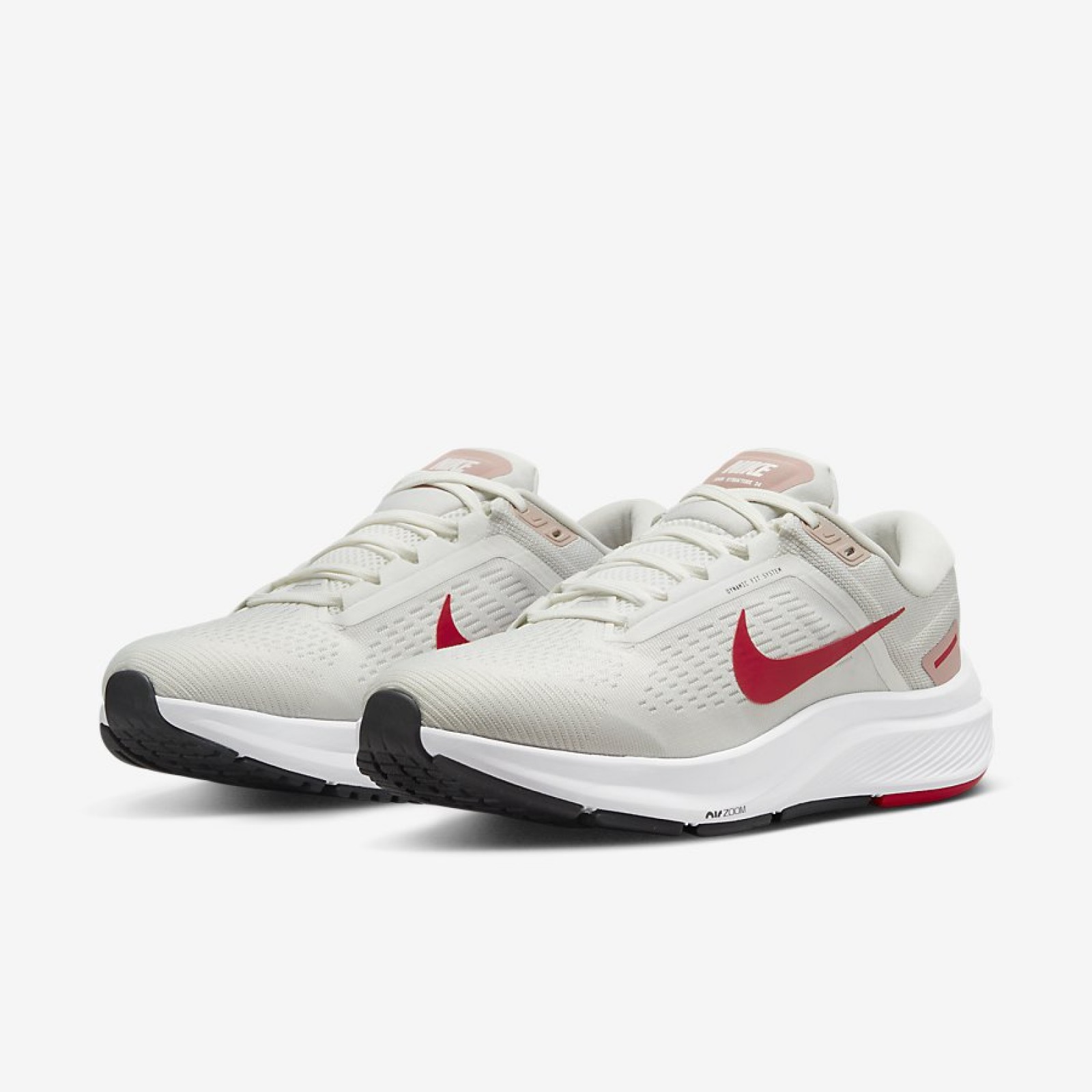 Giày Nike Air Zoom Structure 24 Nữ - Trắng Đỏ Chính Hãng | Myshoes.vn