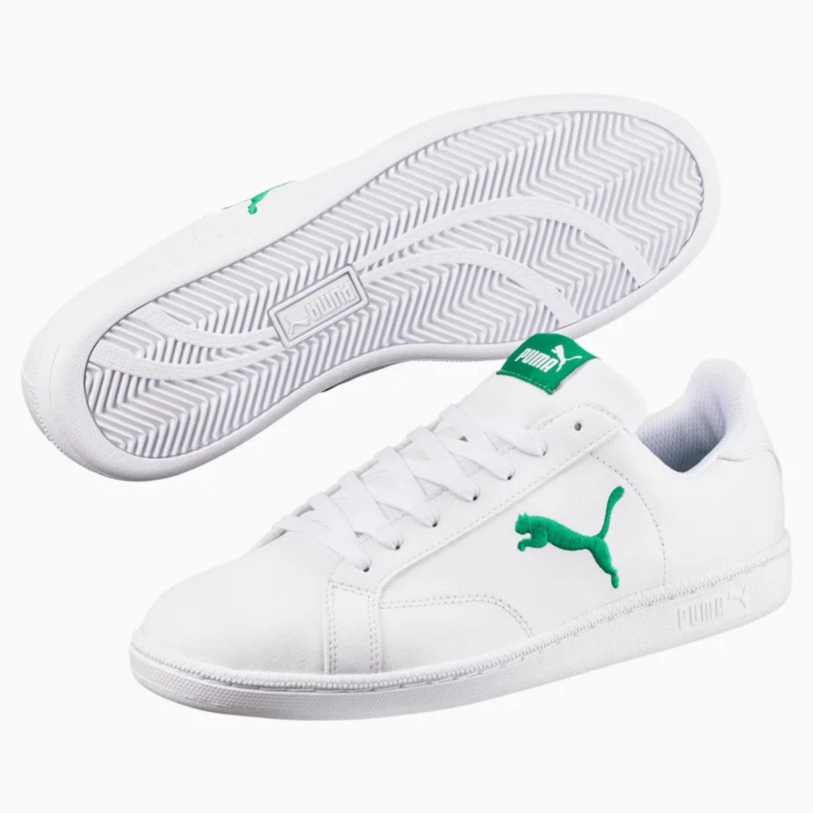Giày Puma Smash Cat L Nam - Trắng Xanh lá Chính Hãng | Myshoes.vn