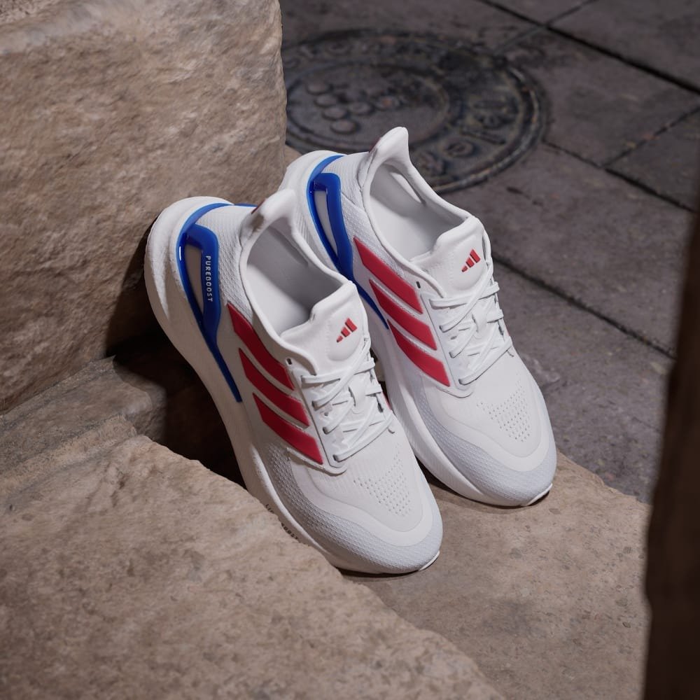 Giày Adidas Pureboost 5 Nam - Trắng Xanh Đỏ Chính Hãng | Myshoes.vn