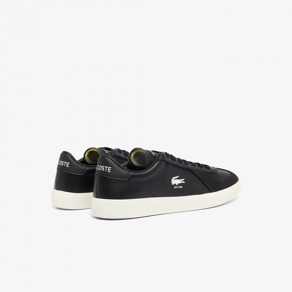 Giày Lacoste Baseshot Pro Leather Nam - Đen Trắng Chính Hãng | Myshoes.vn