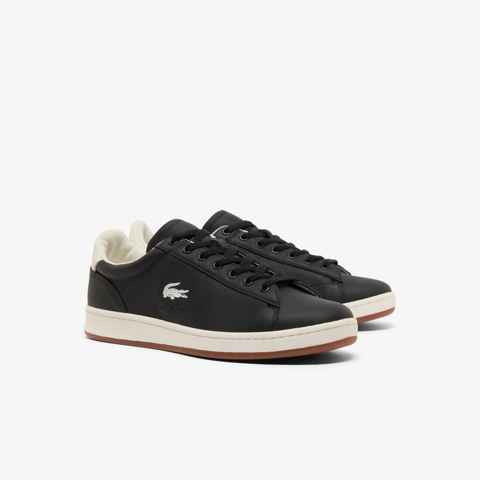 Giày Lacoste Carnaby Set Leather Nam - Đen Trắng Chính Hãng | Myshoes.vn