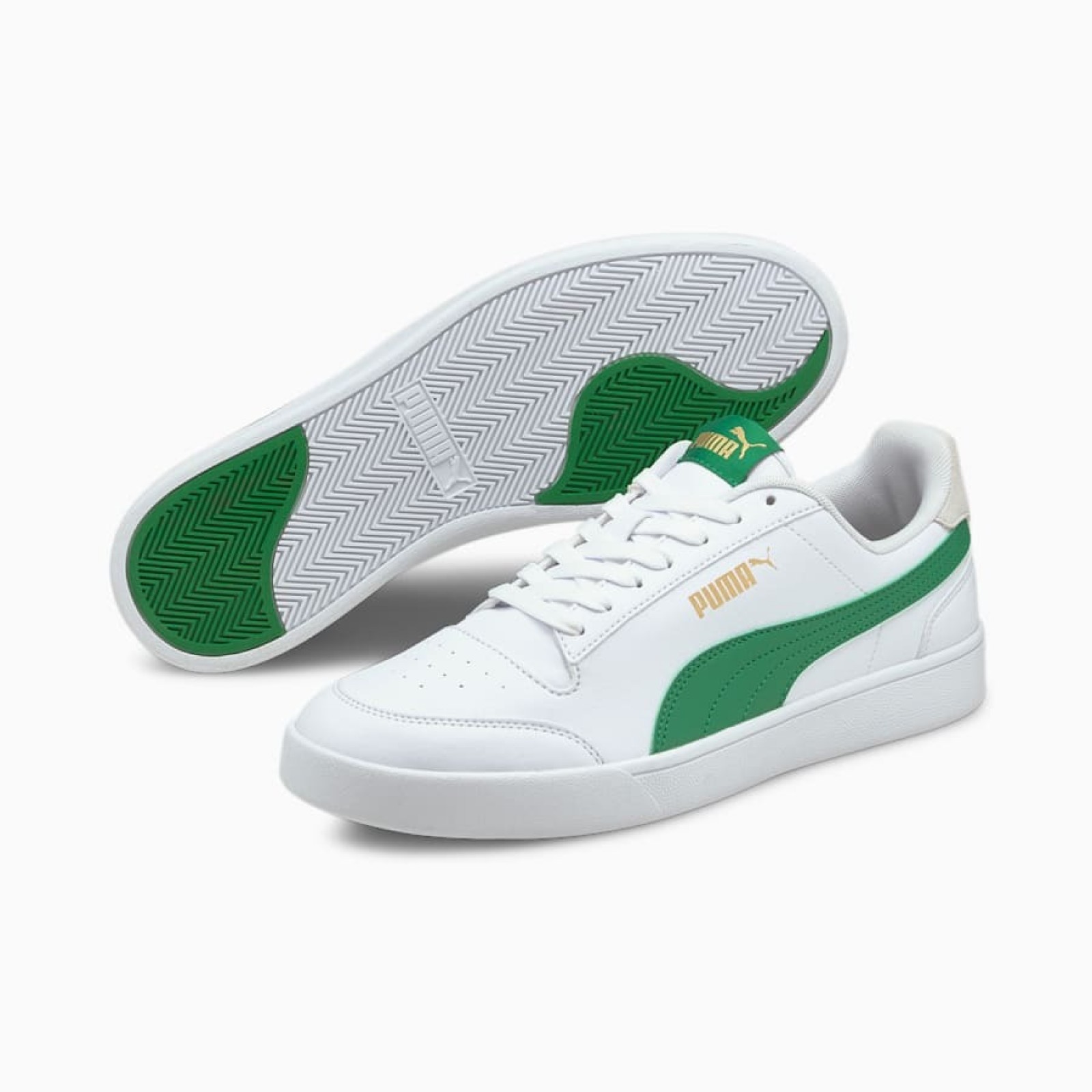 Giày Puma Shuffle Trainers Nam - Trắng Xanh Lá Chính Hãng | Myshoes.vn